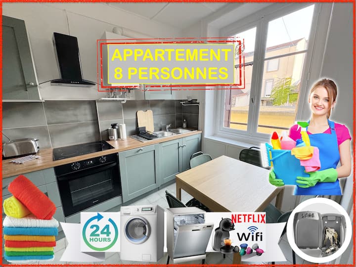 25 Chic Et Cosy Centre, Arrivée 24/24 Wifi Netflix - Roche-la-Molière