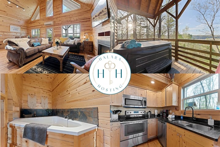 Mtn. View Cabin Near River W/ Fire Pit & Hot Tub - Jasper, AR