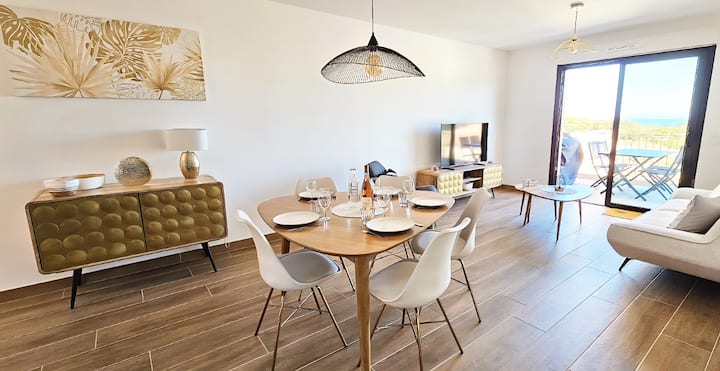 Equilibre Mer & Montagne - T3 Vue Mer - Piscine - Belgodère