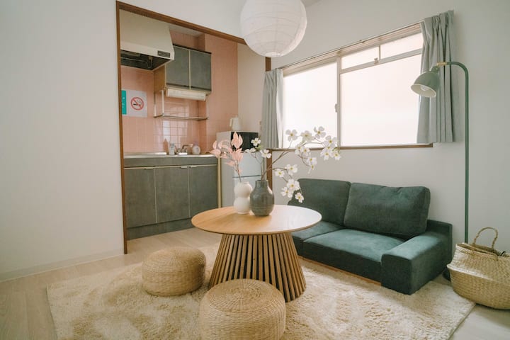 【New Open‼︎】ジャパンディ部屋|100インチプロジェクター|徒歩9分|最大4名 - Kasuga