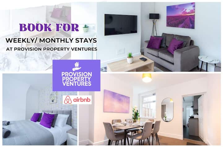 3 Beds | Contractor Ready | Wi-fi | Street Parking - ストーク・オン・トレント