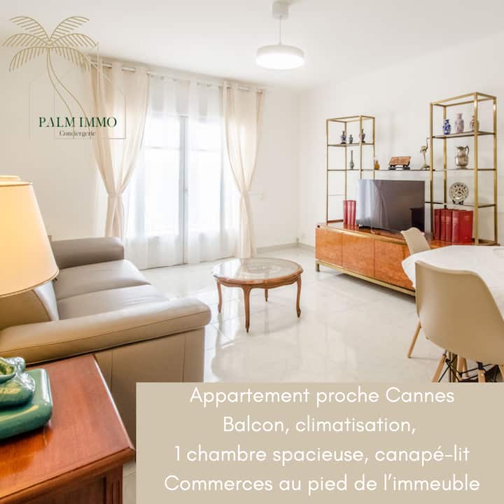 Spacieux T2 Cosy, Balcon, Le Cannet Proche Cannes - Le Cannet