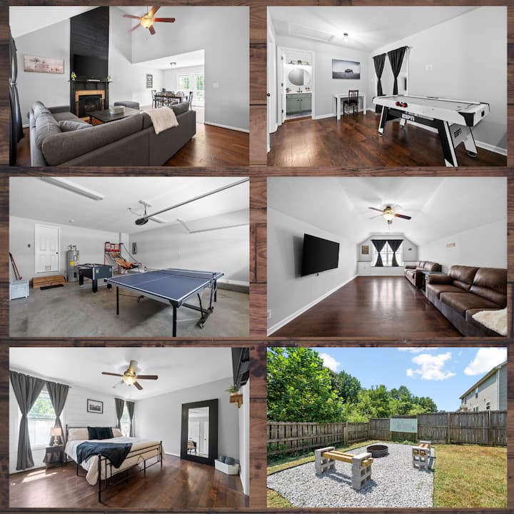 Family Fun House W/ Theater + Game Room - Clarksville, TN