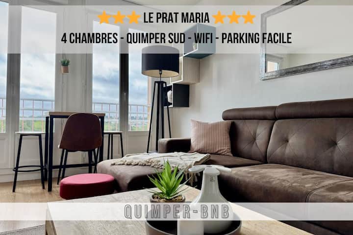 Bel Appartement 4 Ch à Prat Maria Quimper Sud - Quimper