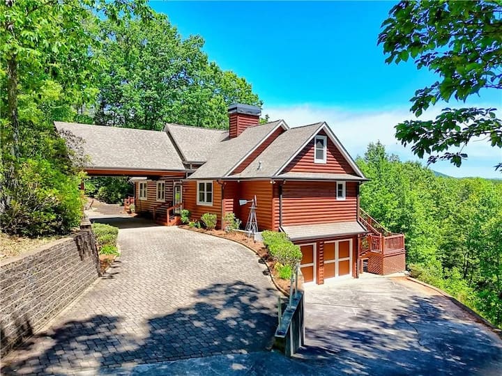 Mtn Views+hot Tub+fire Pit+daybed Swing+library - Cleveland, GA