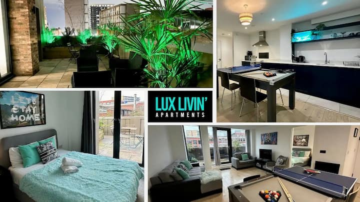 Luxury 2 Bed Apartment With Giant Garden Balcony - Manchester