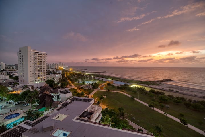 Studio/sunset & Sea View/pool & Spa/airport 5 Min - Cartagena