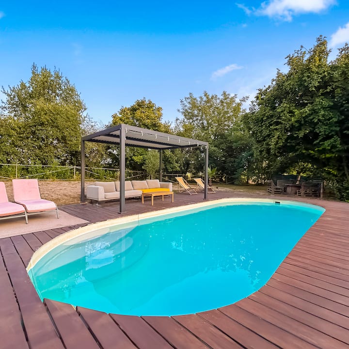 Piscine, Jardin & Charme De La Campagne - Gimont