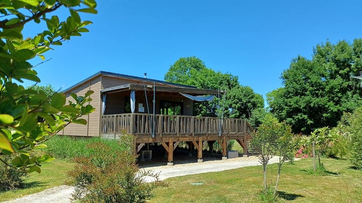 Cabane Perchée Avec Spa Privatif - Brantôme en Périgord