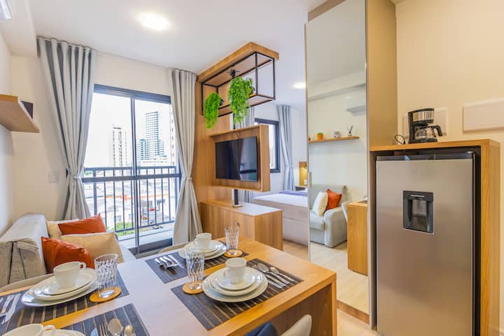 Centro | Studio Novo Em Condomínio Completo - Curitiba