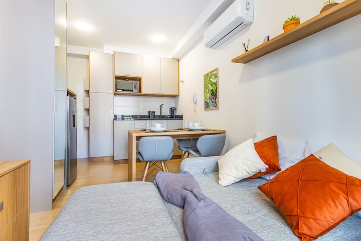 Centro | Studio Novo Em Condomínio Completo - Curitiba
