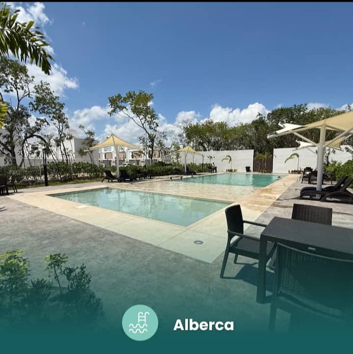 Casa Con Piscina Y Seguridad 24h - Playa del Carmen