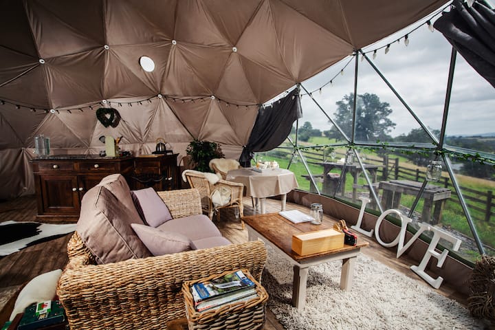 The Dome; Putting 'Glam' Into Glamping - Brecon