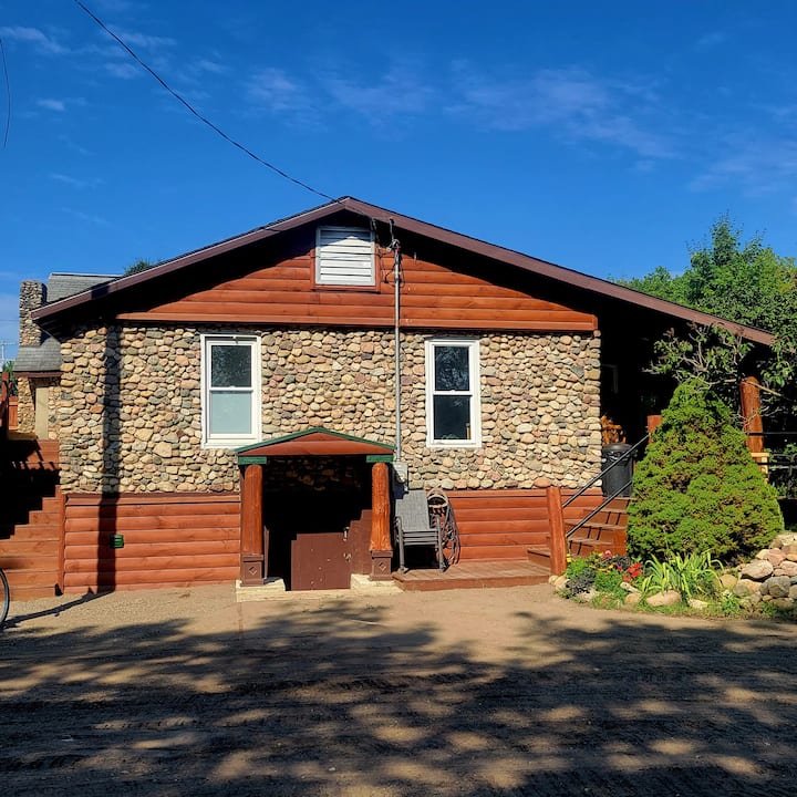 Historical Stone And Log Cabin - Big Rapids, MI