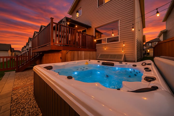 *5bd Jungle Oasis *Hottub*bbq*kingbed*games*garage - 에드먼턴