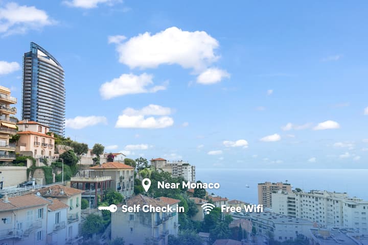Frontière Monaco · Vue Mer & Tour Odéon · Terrasse - Monaco
