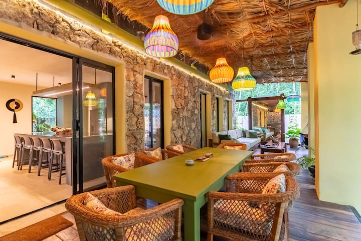 Villainthejunglewithcenote>biosustainable>wifi>ac - Quintana Roo