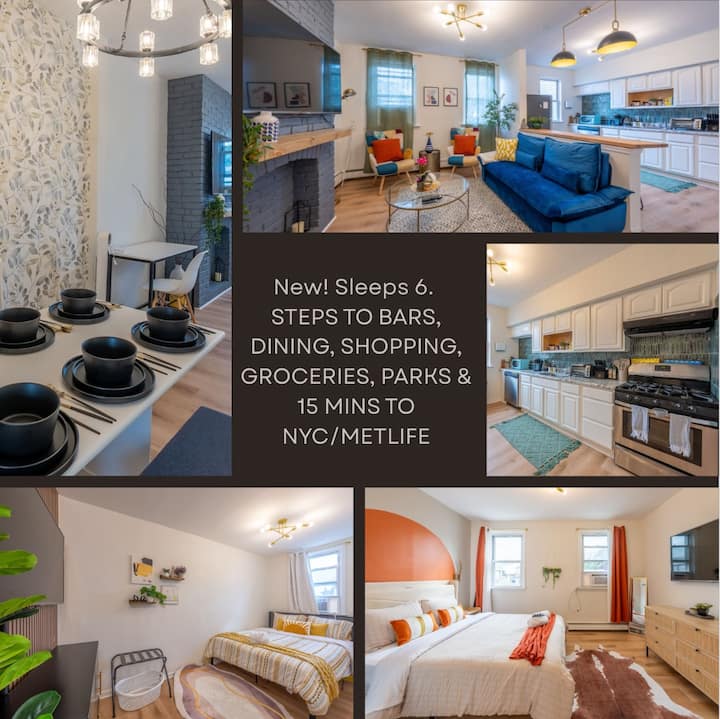 Chic 2br| Steps To Bars,dining,shopping&nyc Access - 호보컨