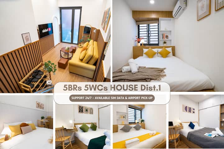 New | Entire 5 Ensuite Brs House*next To Buivien - Hô Chi Minh-Ville