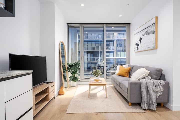 Modern 2b1r Cbd, Southern Cross, Saunar, Pool, Gym - Melbourne