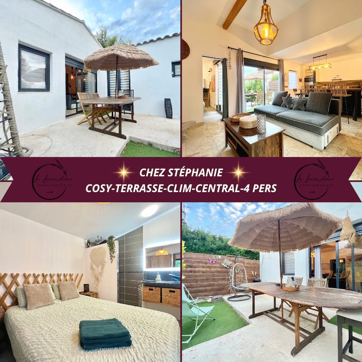 Chez Stéphanie - Cosy | Clim | Terrasse | 4 Pers - Martigues