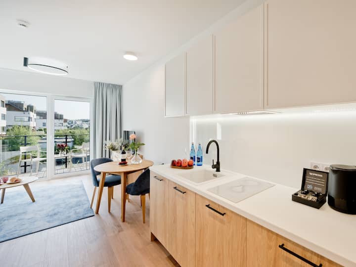 Blueapartpl Stylowe Studio Z Balkonem - Polen