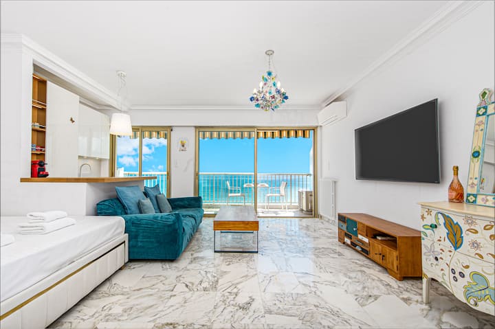 Charmant Studio Vue Mer Et Plein Centre à Menton - Plage du Borrigo (Menton)