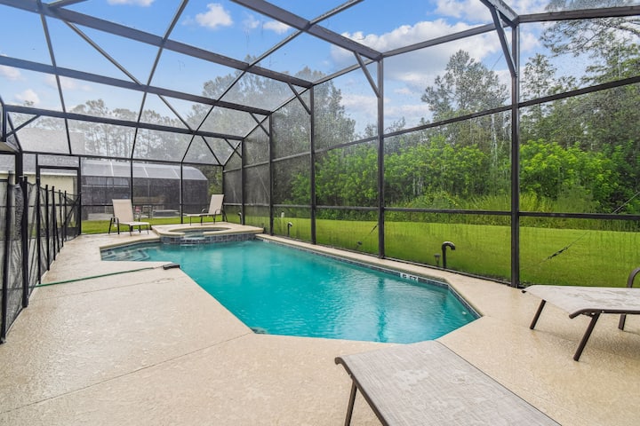 5bdrm/pets Ok/heated Pool/jacuzi/waterpark/gamerom - Kissimmee