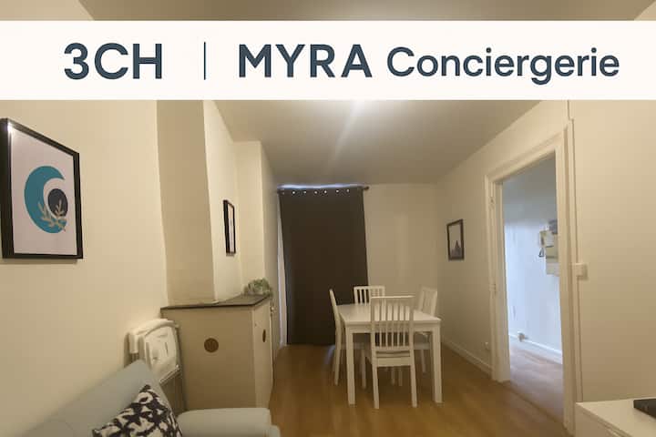 3 Ch - Wifi - Myra Conciergerie - Pau