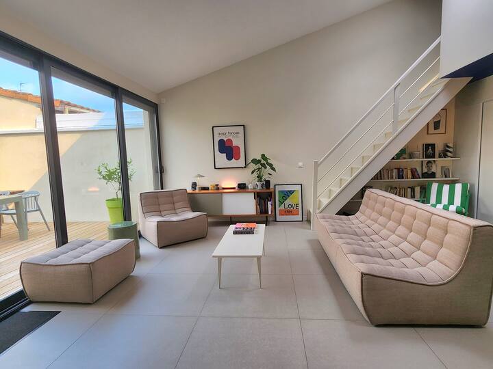 Maison Lumineuse Proche Bordeaux -