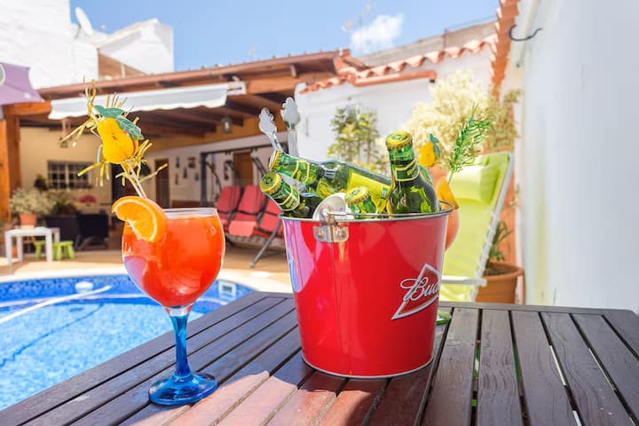 Villa Canaria Pilar, Exclusiva Con Piscina Privada - Arucas