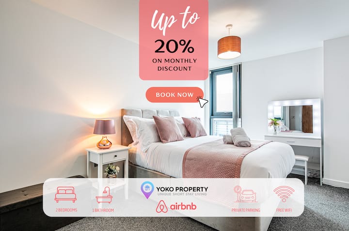 20% Off • City Centre Flat • Secure Parking • Wifi - Sheffield