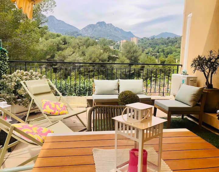 Charmant Studio 2 Pers. Avec Terrasse & Piscine - Roquebrune-Cap-Martin