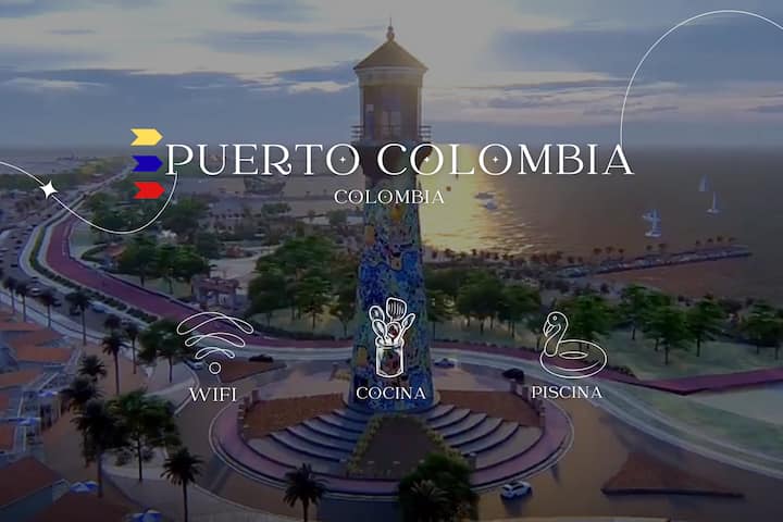 Cabin+wifi+pool+ac+laundry+kitchen+parking @Maizal - Puerto Colombia