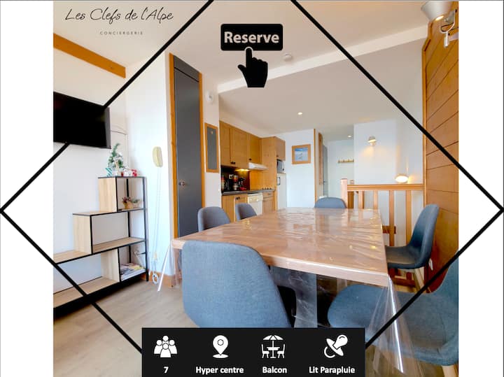 ÉLégant Duplex F3 Cœur De Ville - L'Alpe d'Huez