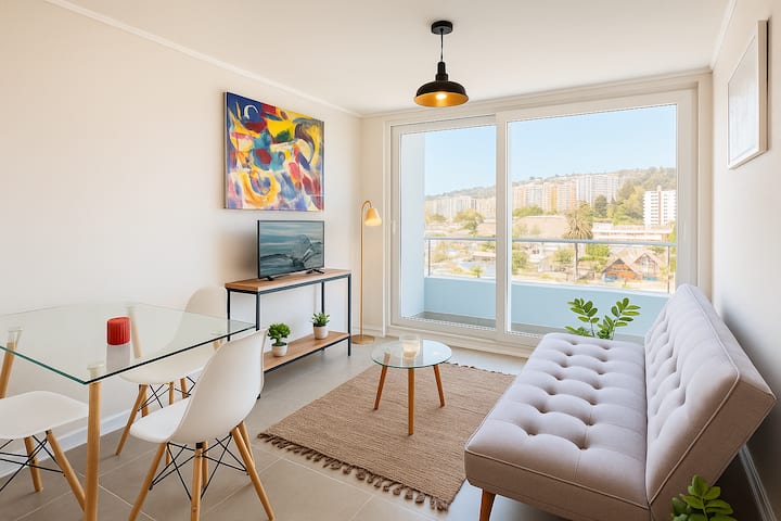 Moderno Y Acogedor | Depto. Con Vista Increible - San Pedro de la Paz