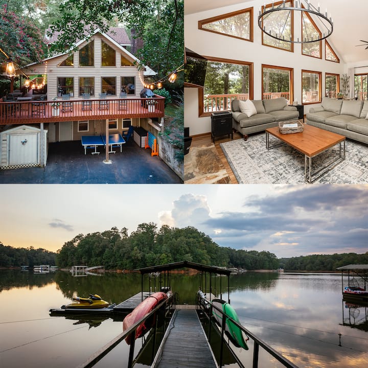 Lakefront+minutes To Clemson+dock+kayaks+fireplace - Seneca, SC