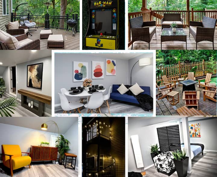 Cozy Hip Suite - Games Fire Pit Decks Lush Forest - Gresham, OR
