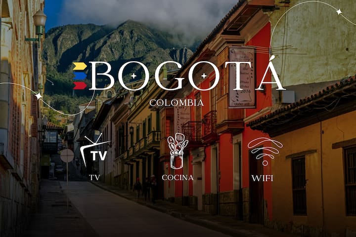 Cozy Apt+wifi+kitchen+tv+hot Water+laundry @Bogotá - Bogota