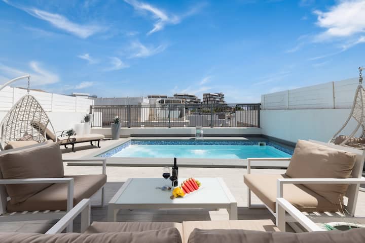 ים סוף-דירת גן מושלמת עם בריכה פרטית למשפחות באילת - Eilat