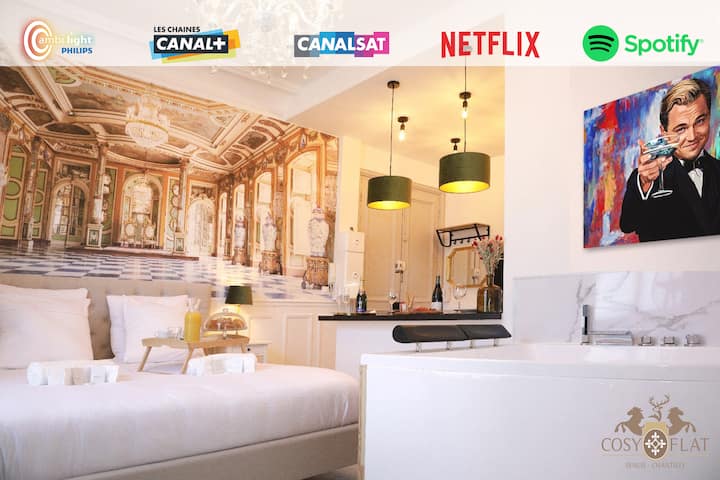 Le Gatsby - Cosy Flat Jacuzzi - Senlis