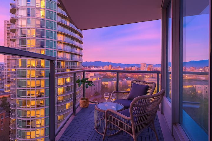 "New" Skyline Escape: Pool, Gym & Parking - Vancouver
