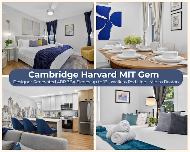4br 3ba Gem Sleeps 12•min To Harvard Mit & Boston - Cambridge, MA