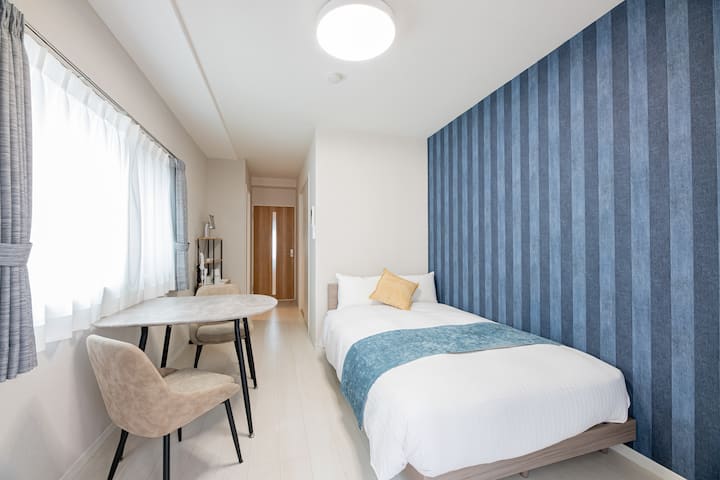 【Liens-regalo博多station】 セミダブルベッド2台 キッチン付 禁煙 - Fukuoka