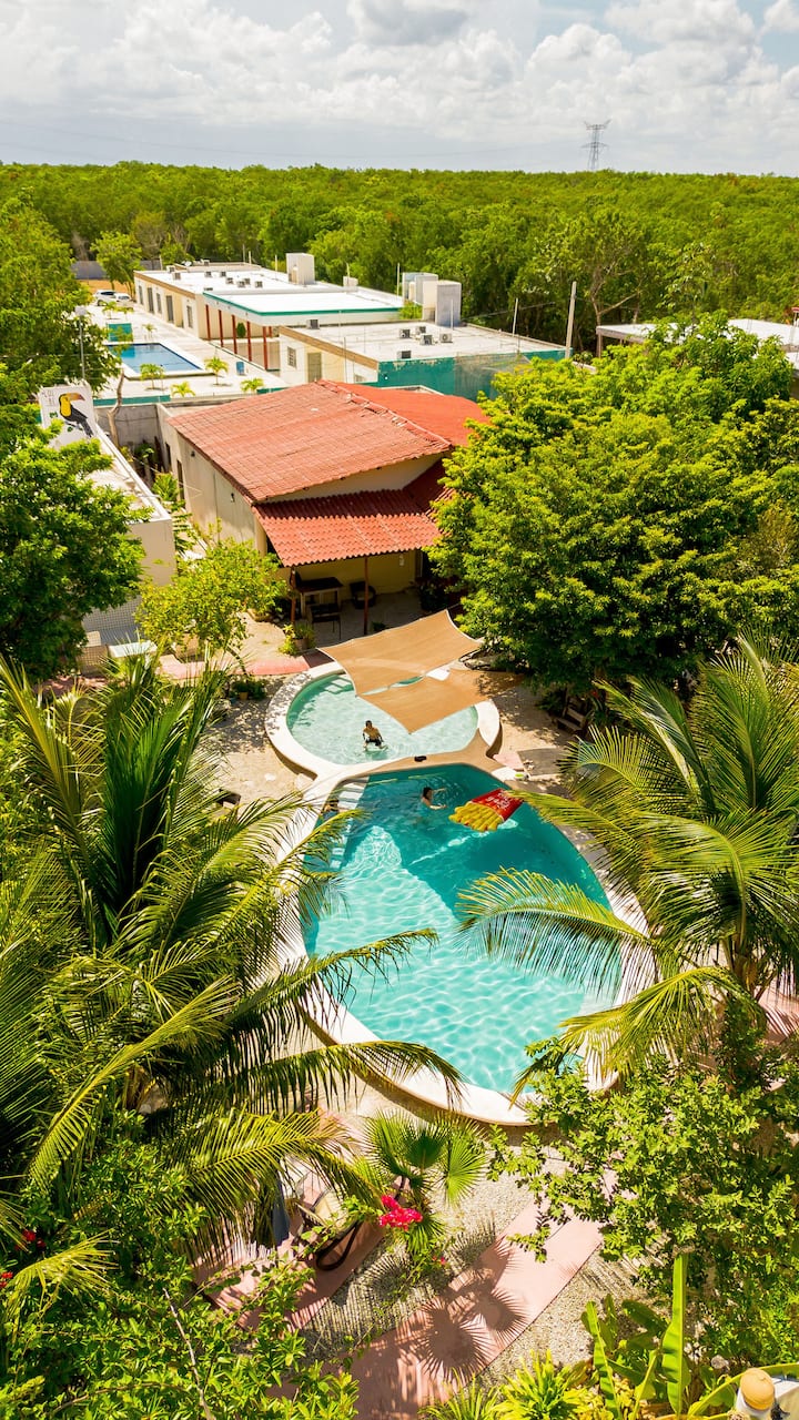 Hotel Familiar, Cerca De Cenotes Y Playa. - Puerto Morelos