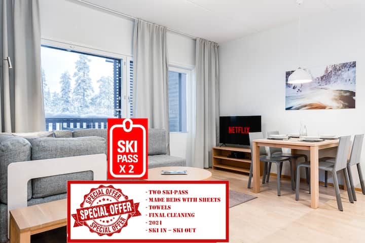 Rukahillchalet5 Ski In - Ski Out - Skipass X2 - Ruka