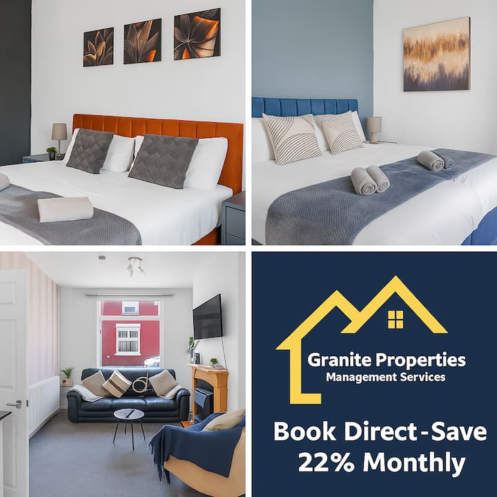 Spacious 2br Home | 4 Beds | Wi-fi | Save 25% - Guernsey