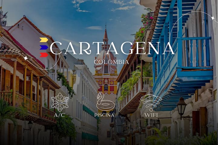 Cozy Apt+wifi+jacuzzi+tv+pool+ac+parking@cartagena - Cartagena
