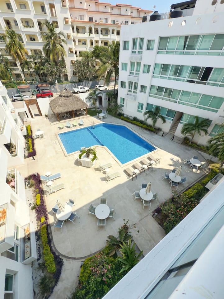 Increíble Depa Con Alberca, Gym, Terraza Al Mar - Manzanillo