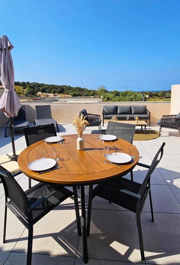 Casa Miaas Di I Sogni - Vue Mer - Piscine Chauffée - Belgodere